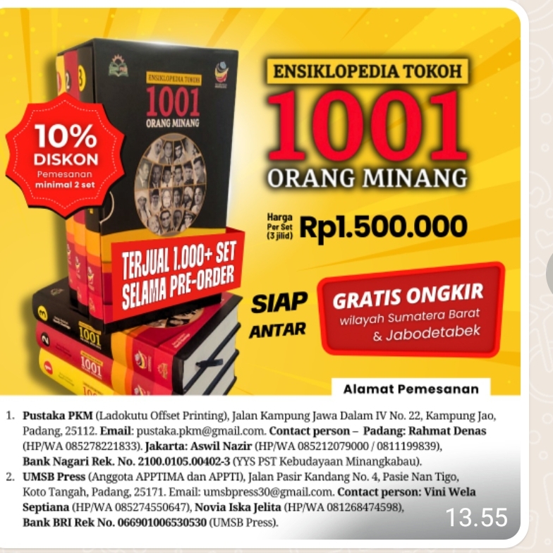 ENSIKLOPEDIA TOKOH 1001 ORANG MINANG – Zulkarnaini